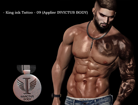 Second Life Marketplace - - King ink Tattoo - 09 (Applier INVICTUS BODY)